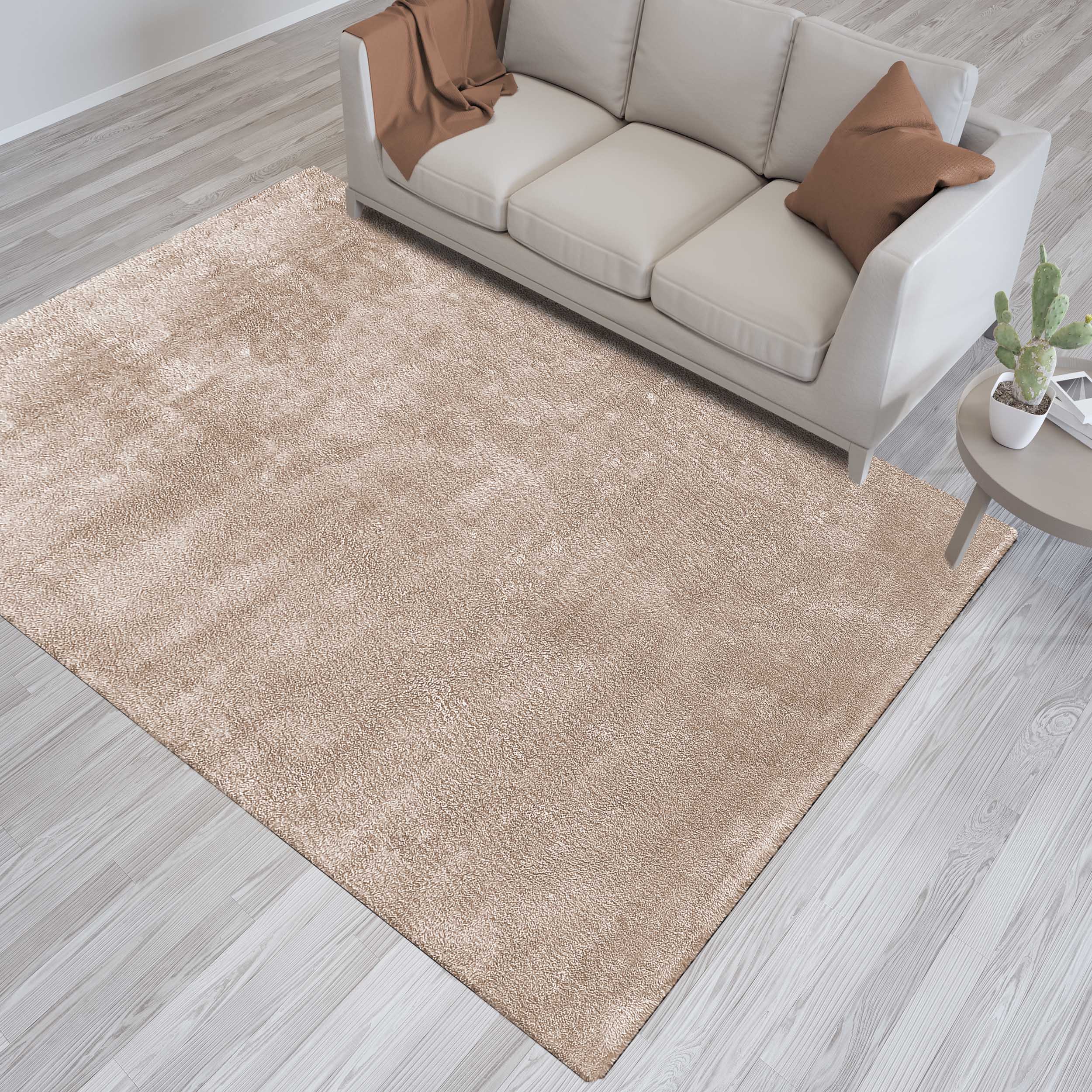 Dywan Nowoczesny Typu Shaggy Enzo - Cappuccino | 80 x 150 cm | ENZO-CAP ...