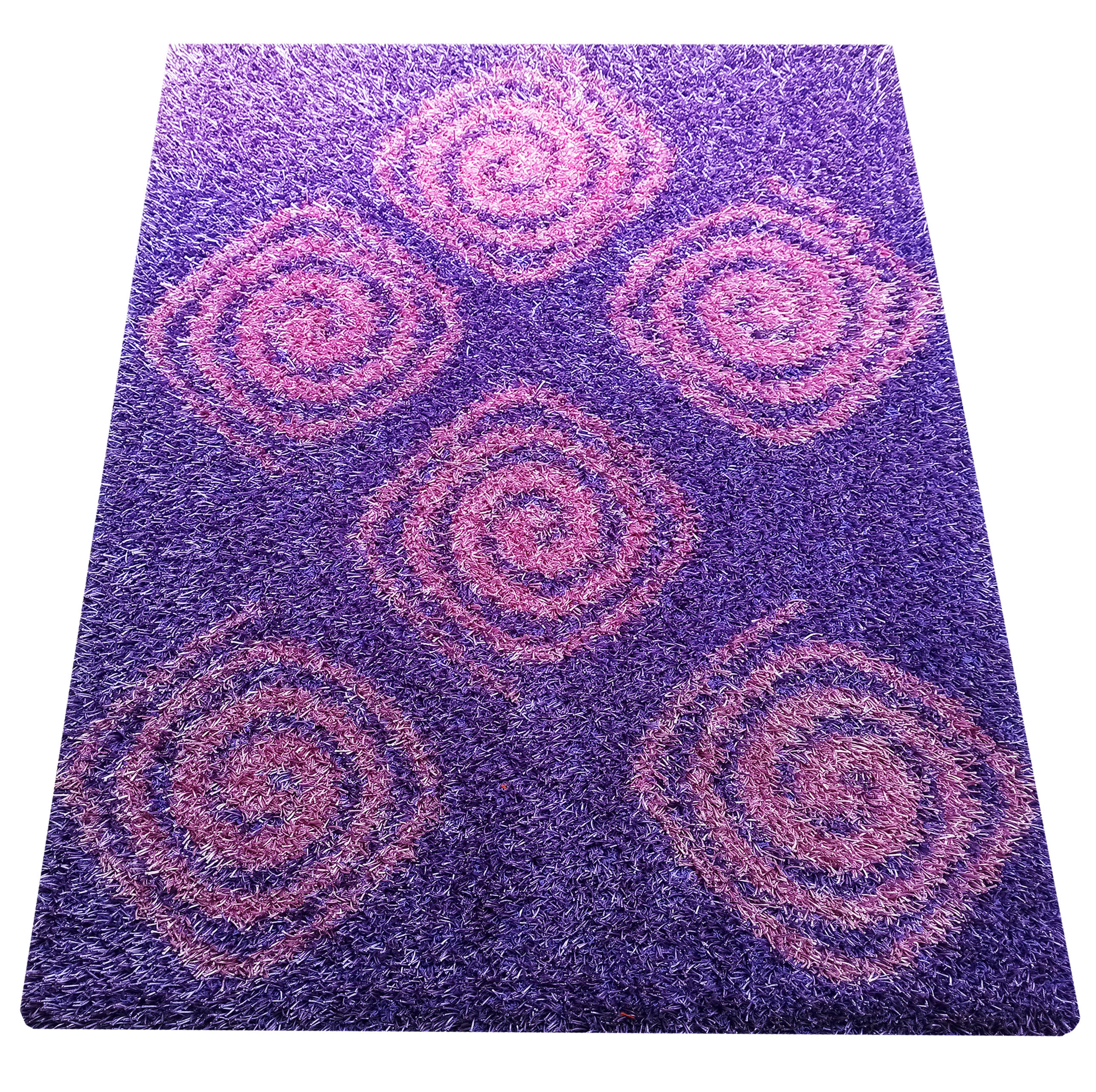 Dywan nowoczesny typu Shaggy Premiera 2393C-LP - fioletowy | 160 x 230 ...