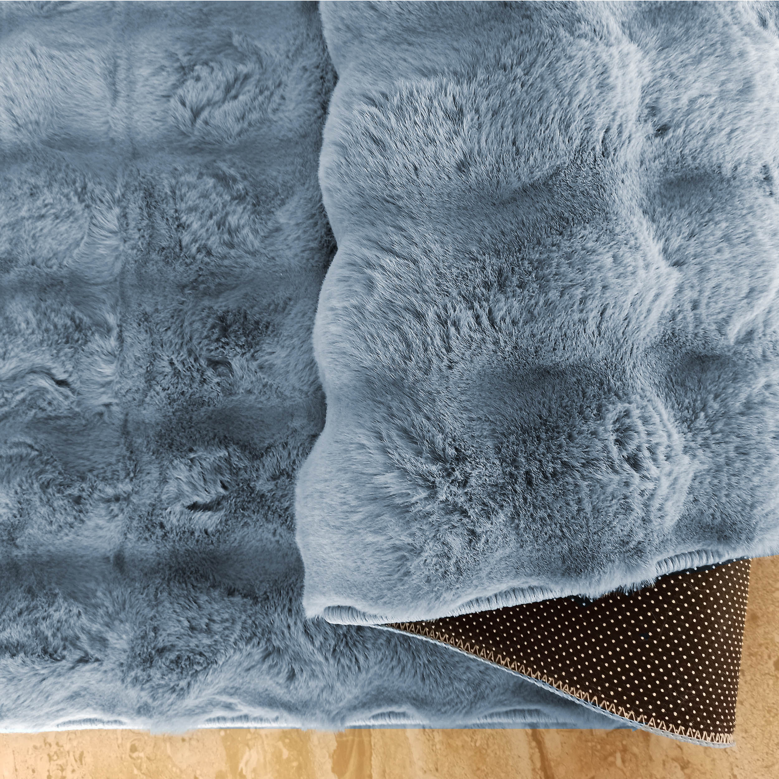 Dywan Merlin 3D Shaggy Typu Rabbit - Niebieski | 80 x 150 cm | MERLIN ...